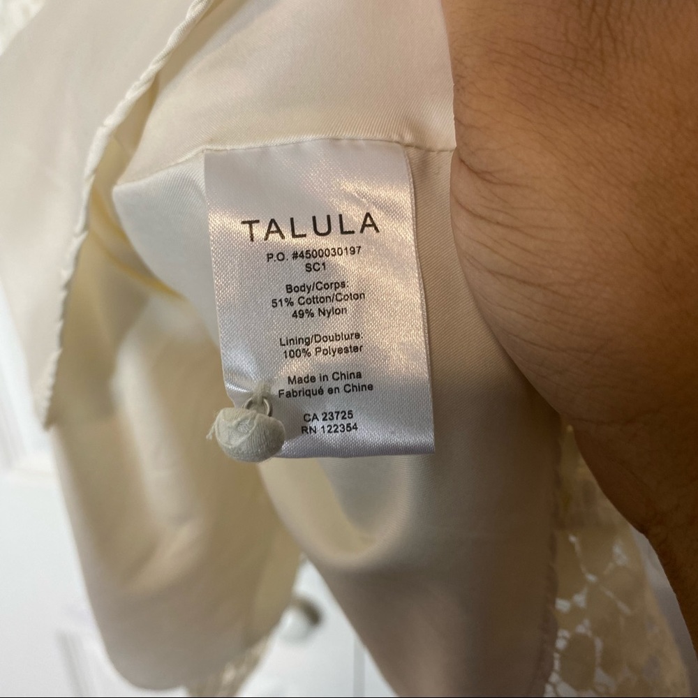 Talula Aritzia Debutante Off White Lace Mini Cocktail… - Gem